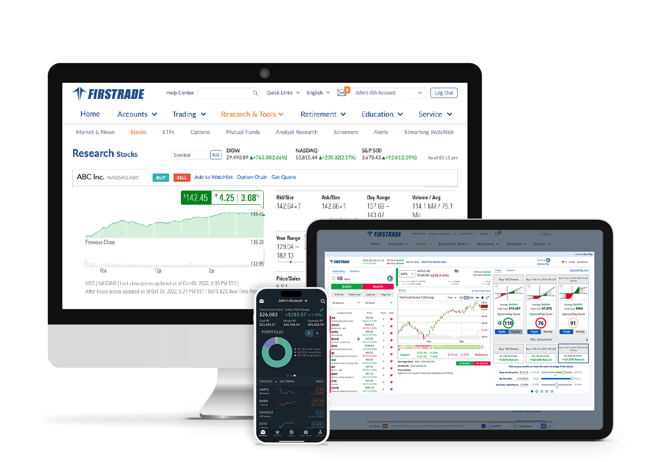Trade Stocks, ETFs, and Options In One Portfolio - Firstrade